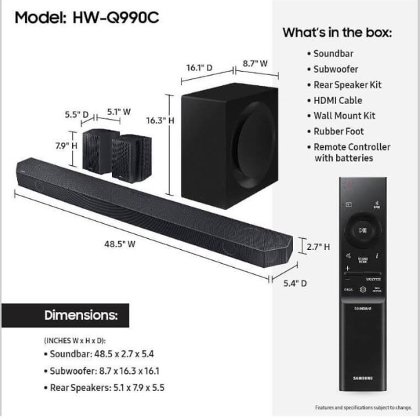 tvspecialisten.be. SAMSUNG HW-Q990C